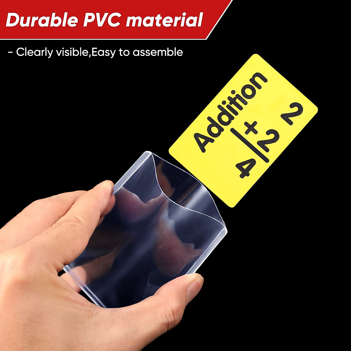 550 Pieces Card Sleeves Hard Card Sleeves Holder Clear Protective Card Holders Plastic Card Protector Holders for Baseball Card, Sports Cards, Trading Card, Game Card, 3 x 4 Inches