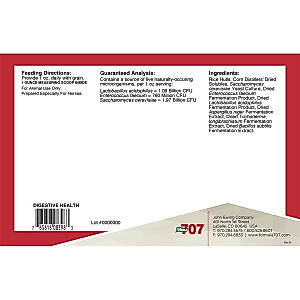 Formula 707 Digestive Health Equine Supplement, 4lb Bucket – Probiotics, Prebiotics and Digestive Enzymes for Horses