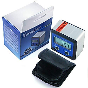Digital Light Weight Bevel Box Gauge Angle Protractor Magnetic Angle Gage Level/Protractor/Bevel Gauge fo Handyman, DIY tools