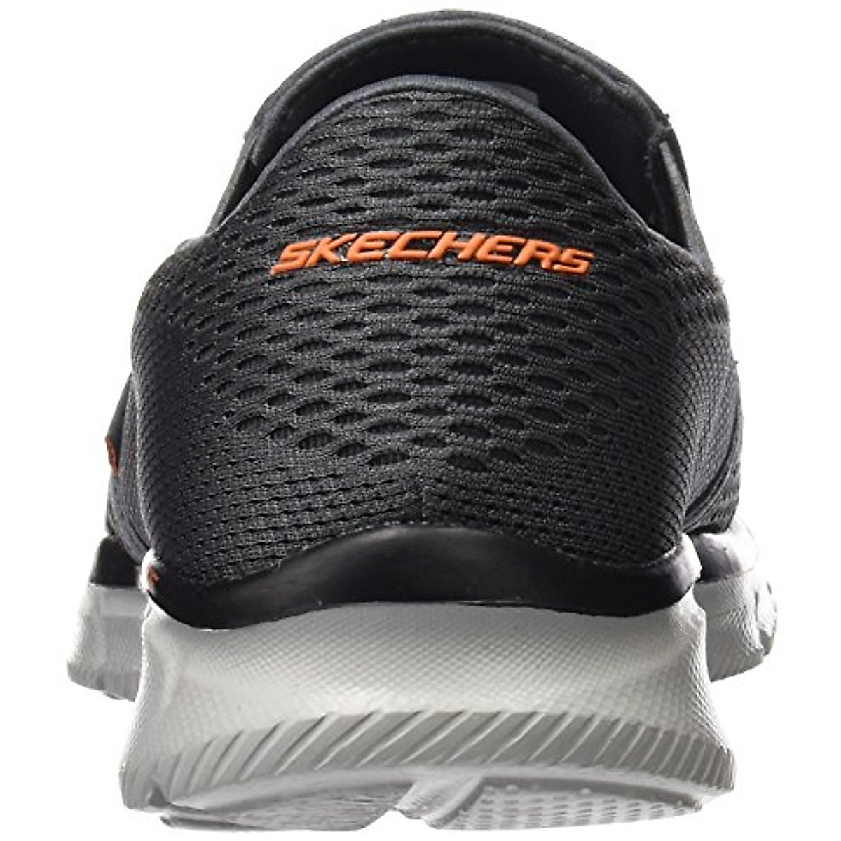 Skechers Men's Equalizer Double Play Slip-On Loafer,Charcoal/Orange,11 M US