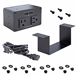 StarTech.com Power Outlet Module for Conference Table Connectivity Box - 2X AC Power and 2X USB-A - Power and Charging Hub (MOD4POWERNA)