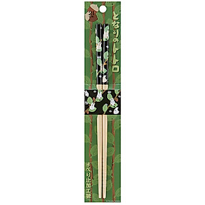 My Neighbor Totoro Bamboo Chopstick -Anti-Slip Grip for Ease of Use - Authentic Japanese Design - Lightweight, Durable and Convenient - Leaves