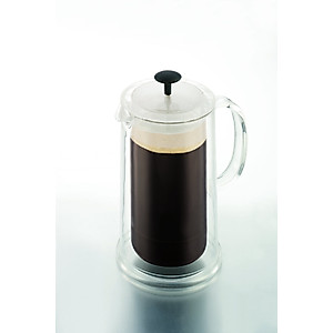 BODUM 1608-10 Thermia Double Wall Coffee and Tea Press, 12.6 x 17.9 x 23.8 cm,Transparent