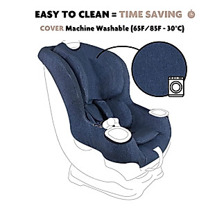 UKJE Liner Car Seat Cover Compatible with Graco Extend2Fit Convertible Car Seat, CPSC Standard Compliant, Toddler & Child Protector, Car Seat Cover Liner, Washable Car Seat Cover - (Blue)