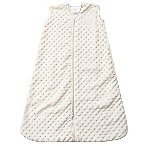 HALO Sleepsack Wearable Blanket, TOG 1.5, Velboa, Cream Plush Dots, Large