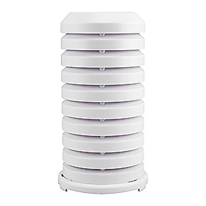 La Crosse Technology Atomic Digital Clock with Outdoor Temperature, Wood Oak, 0 & 925-1418 Sensor Protection Shield with Mount