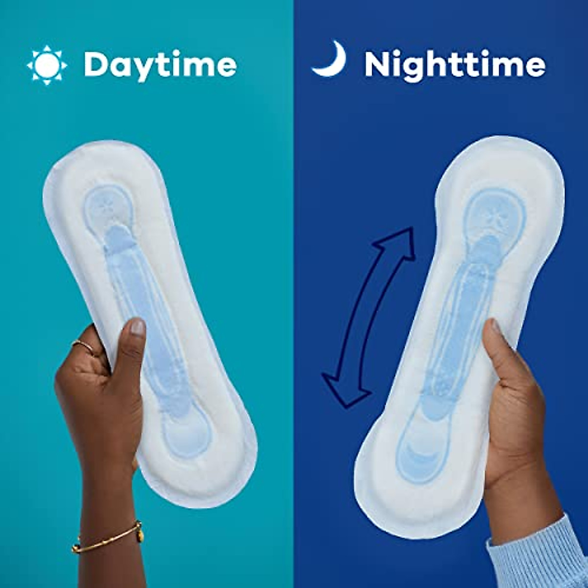 Always Maxi Feminine Pads For Women, Size 1 Regular Absorbency, Without Wings, Unscented, 48 Count