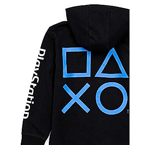 PlayStation Kids Hoodie Zip Up Boys Games Logo Black Jumper Jacket 13-14 Years