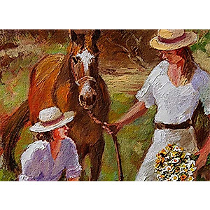 (SOLD) Sisters - female figures by internationally renown painter Yary Dluhos