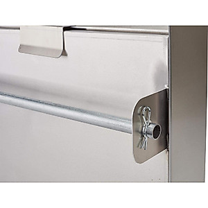 Speedway Motors Standard Aluminum Trailer Storage Cabinet, Features Fold-Down Work Table, Two Paper Towel Holders and Storage, For Enclosed Race Trailer or Garage Storage