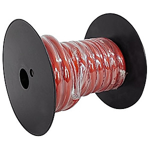 Rockville 4 AWG Gauge 12 Foot Car Amp Power Wire, Red (R4G12R )
