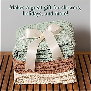 Simka Rose Waffle Baby Blanket-Muslin Swaddle Blankets-Baby Blankets for Boys & Girls Gender Neutral Toddler Blanket 100% Cotton- Stroller & Crib Blanket for Baby Nursery