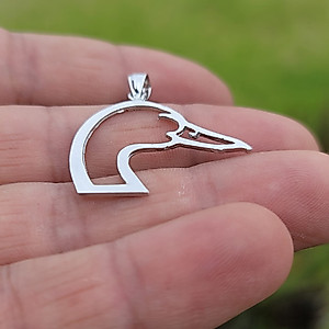 Jewels Obsession Duck Head Pendant | Sterling Silver 925 Duck Head Pendant - 32 mm