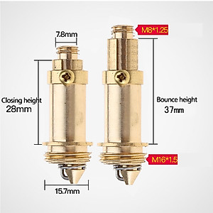 Copper Sink Drain Stopper Plug Replacement Basins Waste Plug Bolts Bathtub Stoppers Drain Plug Sink Stopper Bolts Sink Drain Clicks Clacks Plug Bolts Spring