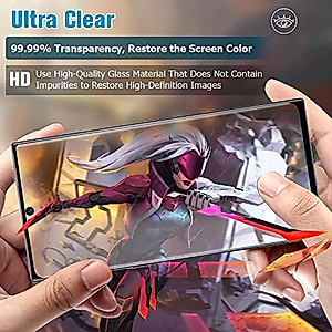 [2+2 Pack] Galaxy Note 10 Plus Screen Camera Protector, 9H Tempered Glass Scratch Resistant, Ultrasonic Fingerprint Support, 3D HD Curved, For Samsung Galaxy Note 10+ 6.8 Inch Glass Screen Protector