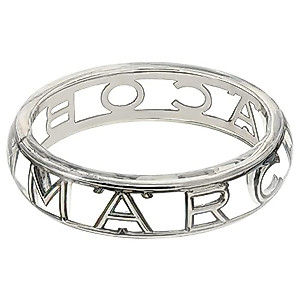 Marc Jacobs Monogram Bangle Clear/Silver One Size