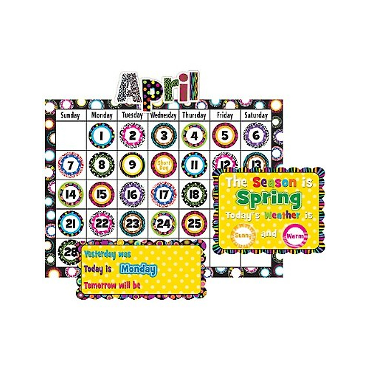 Teacher Created Resources Fancy Circles Calendar Bulletin Board (5205)
