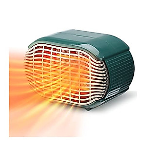 Outdoor Garden Heater Fan Desktop Fan Heater Portable Ceramic Fast Heating Temprature Adjustable for Home Office Patio Heater (Color : 01, Size : EU)