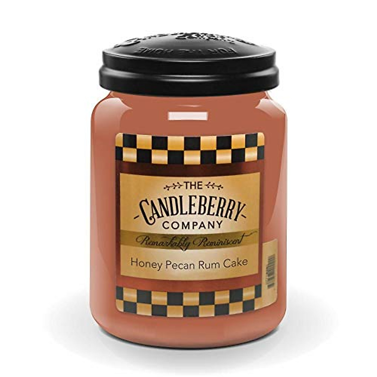 Candleberry Candles | Honey Pecan Rum Cake | Strong Fragrances for Home | Hand Poured in The USA | Highly Scented & Long Lasting | Large Jar 26 oz
