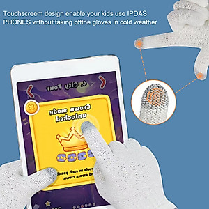 3Pairs Winter Gloves For Toddlers kids Boy Girls Full Finger Children Warm Knit Gloves 2-4-5-6-years