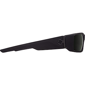 Spy Optic Hielo 670375973864 Polarized Sunglasses, 56 mm (Soft Matte Black/Happy Gray/Green Polar)