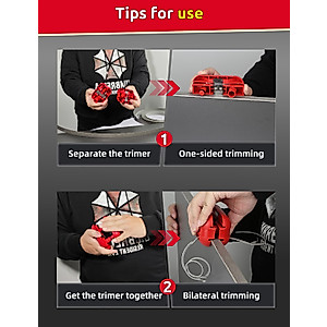 Edge Banding Trimmer, Edge Banding Cutter with Tungsten Carbide Blades, Woodworking Edge Banding Trimmer Tool for All Directions