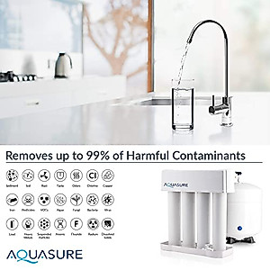 Aquasure Signature Series 64,000 Grains Complete Whole House Water Treatment System with Digital Metered Control Water Softener, Conditioner and 75 GPD RO Reverse Osmosis Filtration for 4-6 bathrooms
