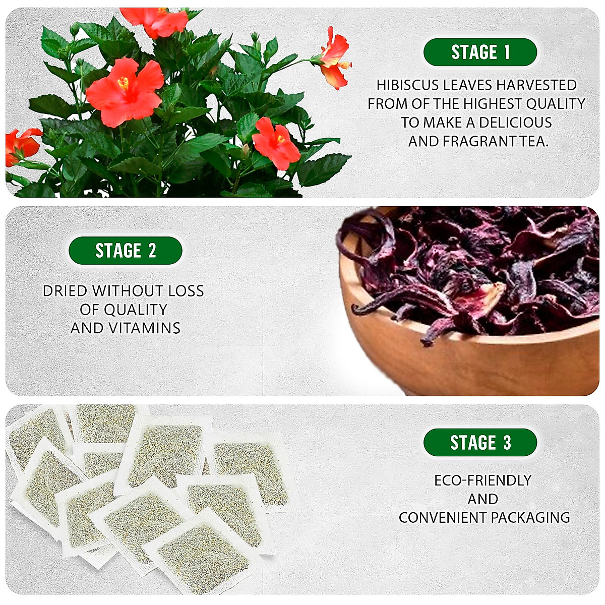 TeaDreamTea Hibiscus Tea Bags | 100 Bleach-Free Tea Bags | Caffeine Free | Dried Hibiscus Flowers | Hibiscus Flower Tea | Dried Flower Tea | Brew Hot or Iced |Herbal Hibiscus Tea
