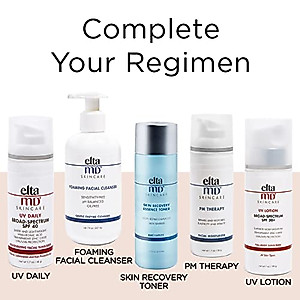 EltaMD UV Daily SPF 40 Sunscreen Moisturizer Face Lotion, Sunscreen Moisturizer With Hyaluronic Acid, Broad Spectrum Hydrating Sunscreen Lotion, Non Greasy, Sheer, Zinc Oxide Formula, 1.7 oz Pump