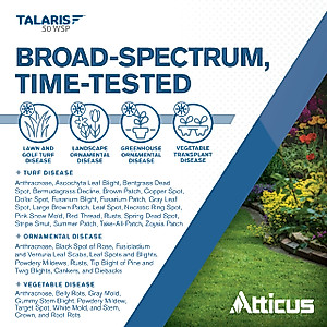Talaris 50 WSP Fungicide (4 x 8 oz Packets) by Atticus (Compare to Cleary 3336) - Controls Dollar Spot, Brown Patch, Rusts, Blights, and Molds - Thiophanate-Methyl 50%