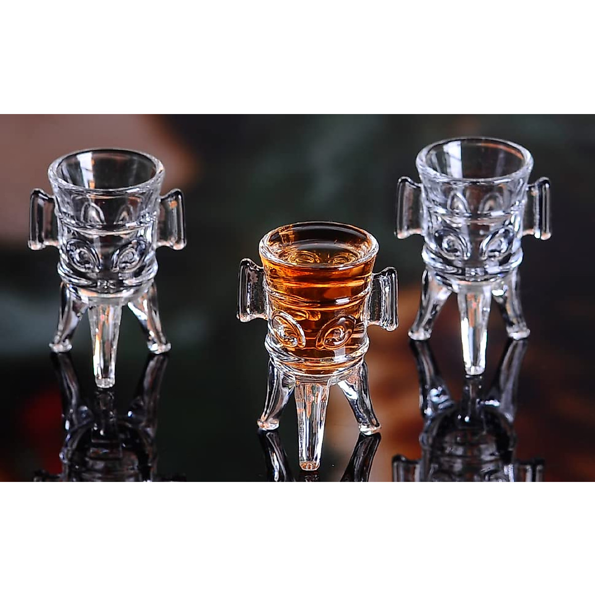 Shot Glasses, 0.35oz Mini Shot Glass Set of 6/Cordial Glasses/Glasses Snifters/Cute Shot Glasses/Clear Shot Glasses/Sherry Glasses/Tasting Glasses/Tripod Glasses/