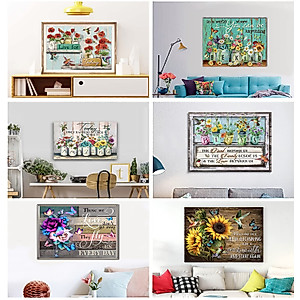 6 Pack Diamond Painting Kits for Adults - Diamond Art Packs Kits for Adults Beginner, DIY Full Drill Diamond Dots Paintings with Diamonds Sets Gem Art and Crafts for Adults Wall Decor 11.8x15.7inch