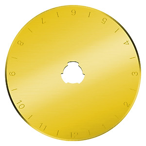 Rotary Cutter Blades, 45mm Replacement Blades 5Pack,Fits Fiskars,OLFA,Martelli,Dremel,Truecut,DAFA,Fabric Cutting Blades Refill for Quilting Scrapbooking Sewing Arts &Crafts,SKS-7,Titanium Coated