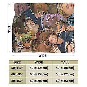 Angxtury Rudy Pankow as JJ Throw Blanket Beach Blanket Picnic Blanket Fleece Blankets for Sofa,Office Bed car Camp Couch