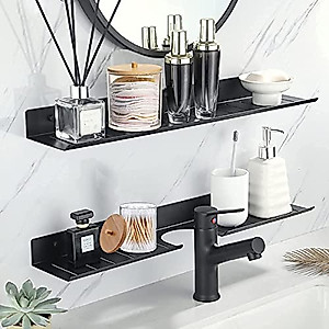 BAOFUFU 2 Pieces Acrylic Qtip Holder with Bamboo Lids, Clear Round Apothecary Jars Bathroom Organizer for Cotton Swab Ball Holds Bathroom Jars Dispenser Restroom Storage 15/20 Ounce