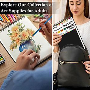 9" x 12" Sketch Book, Top Spiral Sketchbook, 100 Sheets Sketch Pad, (68 lb/100 GSM) Drawing Paper Pad, Drawing Notebook for Kids, Artist Sketchbook for Drawing, Illustration, Art Class Students.