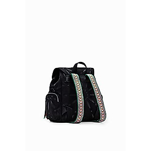 Desigual Women's Accessories Fabric Backpack Medium, Black, One Size