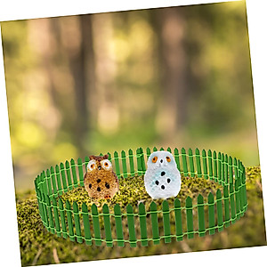 MERRYHAPY Simple Mini Fences 2pcs Miniature Fencing for Fairy Garden Picket Fence Mini Picket Fence Decoration Miniature Fencing for Fairy Garden