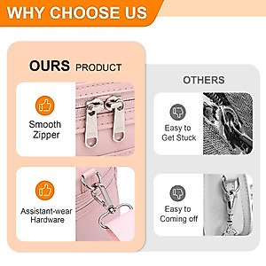 NOL Insulated Lunch Bags for Women Small Cute Cooler Bag Lightweight Nylon Waterproof Kids Lunch Box For Work (Small, Pink)