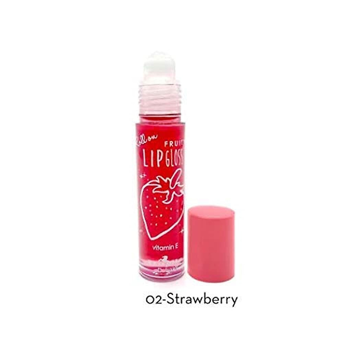 ITALIA DELUXE FRUITY ROLL-ON LIP GLOSS SET OF 6, .3oz each
