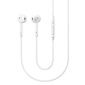 Samsung Eo-Eg920Bw White Headset/Handsfree/Headphone/Earphone with Volume Control for Galaxy Phones (Non Retail Packaging - Bulk Packaging)