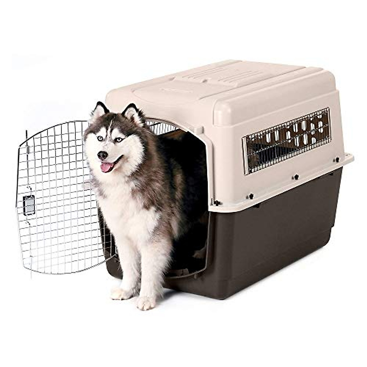 Petmate Ultra Vari Dog Kennel for Medium to Large Dogs (Durable, Heavy Duty Dog Travel Crate, Made with Recycled Materials, 40 in. Long) 70 to 90 lbs, Made in USA