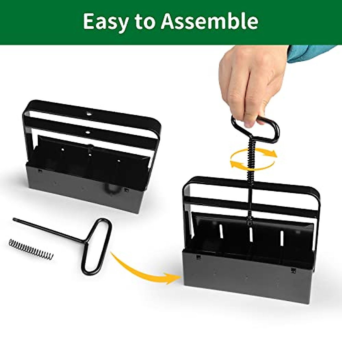 Soil Blocker Maker 2 inch Seed Block Maker with Comfort-Grip Handle for Seed Stater Tray,Most Popular Soil Blocking Tool,