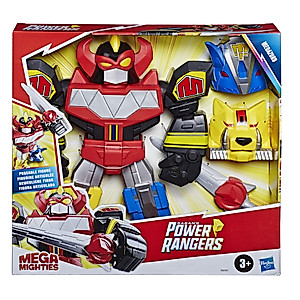 Power Rangers Playskool Heroes Mega Mighties Megazord Action Figure, 12-Inch Mighty Morphin Toy for Kids Ages 3 and Up