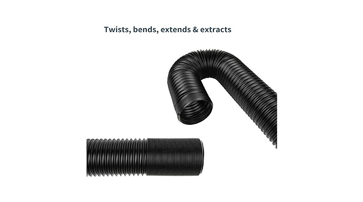 POWERTEC 4-Inch Dust Collection Hose - Flexible & Versatile