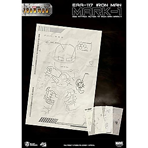 Beast Kingdom Iron Man Mark 1 EAA-117 Egg Attack Action Figure, Multicolor