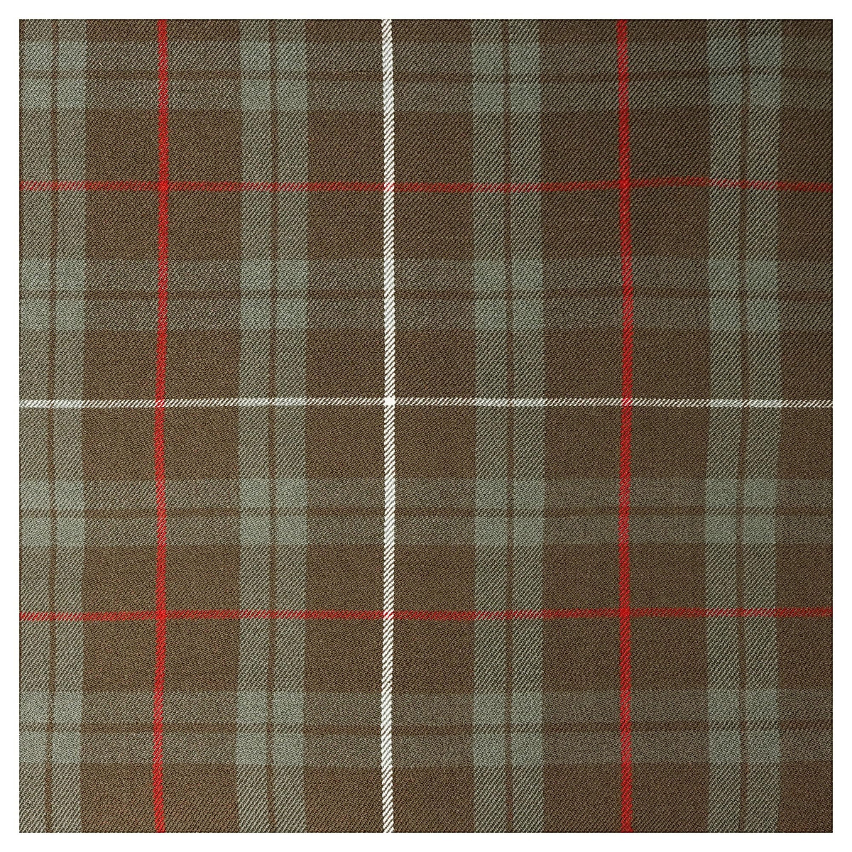 Homespun Wool Blend Plaid Tartan Fabric by The Yard (Fraser Hunting Weathered)