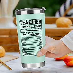 SUCHAGIFT Teacher Appreciation Gifts - Teacher Gifts for Women - Teachers Appreciation Week, Back To School, Birthday Gift - Thank You Gift Ideas for Teachers Women Daycare - 20 Oz Mint Tumbler