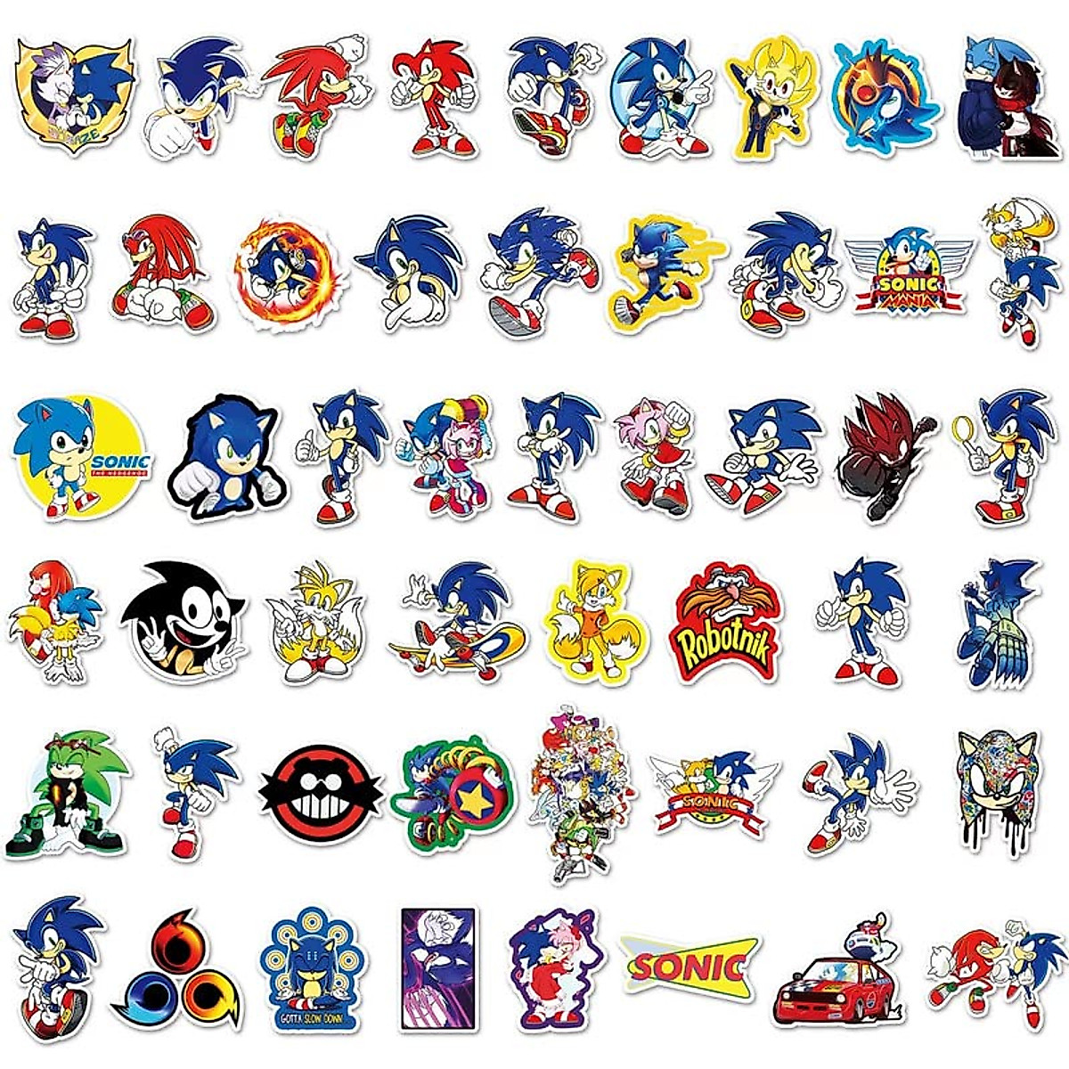 FUNNWISH 50 PCS Anime Cartoon Stickers for Water Bottle Laptop Phone Luggage Notebook Lunchbox Stickers Decals