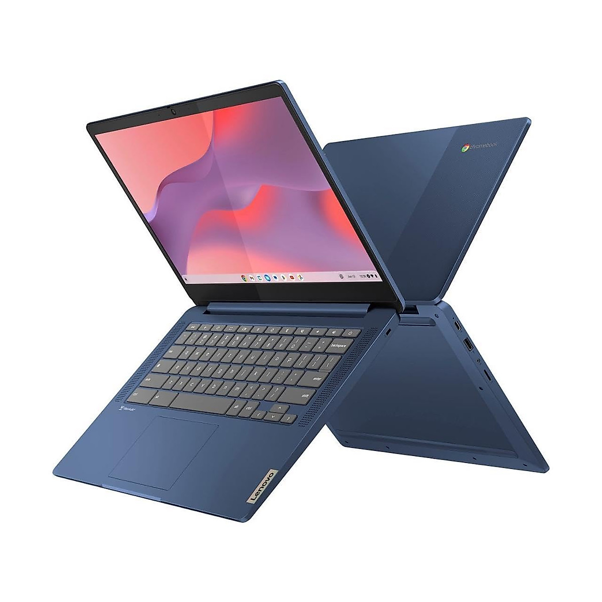 Lenovo Chromebook Slim 14" FHD Touchscreen Laptop | MediaTek Kompanio 520 | 4GB DDR4 | 64GB eMMC | Arm Mali-G52 MC1 | Chrome OS | Blue| Bundle with Stylus Pen